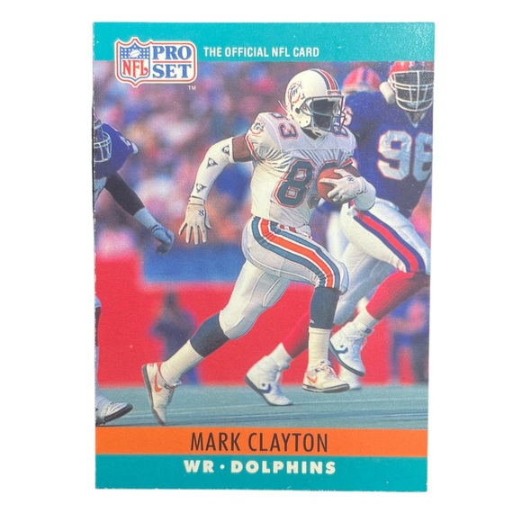 NFL | Accessories | 99 Mark Clayton Miami Dolphins Nfl Pro Set Football ...